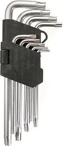 Qualigen 9-Pieces Torx/Star Allen Key Set with Hole (T10 - T50) Allen ...