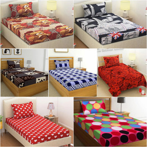 HSR Collection 170 TC Cotton Single Printed Flat Bedsheet - Buy HSR ...