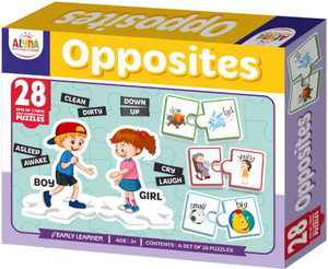 Alyna Ankit Toys Opposites Educational Jigsaw Puzzle Set of 28 - 2 ...