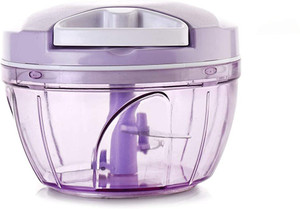 Pyzel Manual Quick Chopper Mini Handy Vegetable & Fruit Chopper (Bowl ...