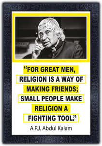 Poster N Frames 428-MOTIVATIONAL QUOTES for great men religion is a way ...