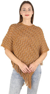 Life and style Wool Blend Poncho - Buy Life and style Wool Blend Poncho ...