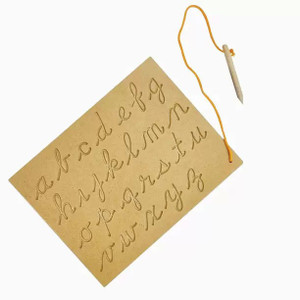 Saunidh ABC Cursive Lower case Wooden Tracing Board with Dummy Pencil ...