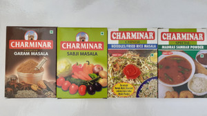 CHARMINAR Combo - Fried Rice, Sabji, Garam & Sambar Masala 4*100gms ...