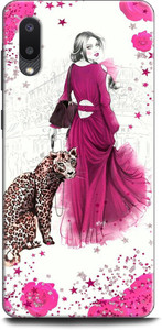 INDICRAFT Back Cover for SAMSUNG Galaxy M02 GIRL, PINK IEOPARED LADY ...