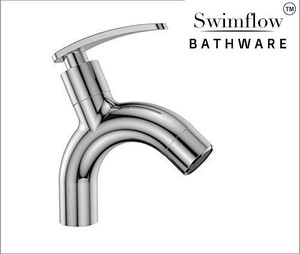 Swimflow SwimflowBrass Pillar Cock Spece Series Chrome Plated With Wall ...