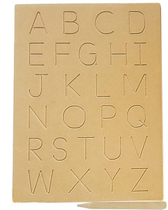 Kidosaurus Alphabet Tracing Board/Slate ABC Upper case Wooden Learning ...