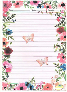 Flipkart.com | Easybuy A4 One Side Ruled Designer sheets One Side Ruled ...