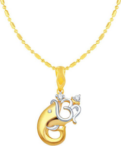 VIGHNRAJ JEWELS Ganpati Bappa Pendant With Chain For Men And Women Gold ...