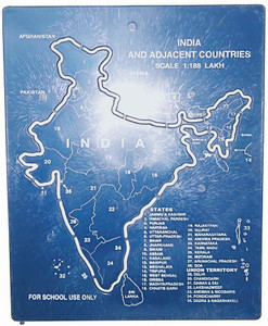 Nightstar India Map Stencil Pack of 1 India Map Stencil Pack of 1 India ...