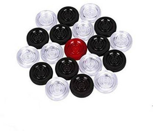 Kavita transparent carrom coins for carrom board with stricker Carrom ...