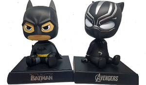 Daiyamondo Black Bat With Avenger Black Panther Big Size Bobble Head ...