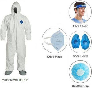 sky enterprise shop Sky-PPE Kit Pack of 1 Disposable and Reusable PPE ...