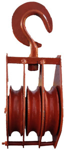 SB Chavan WIRE ROPE TRIPLE SHEAVE PULLEY, 1 TON Climbing Pulley Price ...