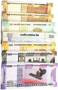 Minna Bazzar 100 x 7= 700 dummy notes for kids nakli note for kids ...