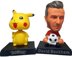 Daiyamondo Yellow Pikachu With David Beckham Big Size Bobble Head ...