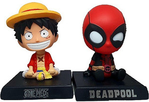 Daiyamondo One Piece With Deadpool Big Size Bobble Head - Action Figure ...