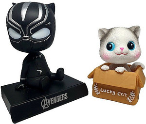 Daiyamondo Avenger Black Panther With Japanese Cartoon Nobita Big Size ...