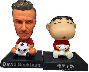 Daiyamondo David Beckham With Shin Chan Eye Closed Big Size Bobble Head ...