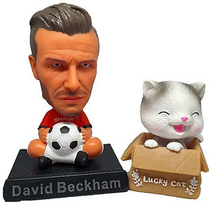 Daiyamondo David Beckham With Lucky cat 2 Big Size Bobble Head - Action ...