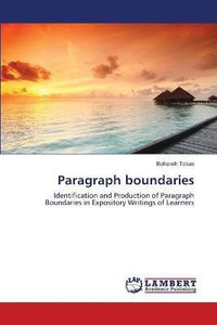 Paragraph boundaries: Buy Paragraph boundaries by Toluei Bahareh at Low ...
