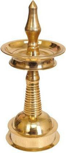 SHRI ANAND Brass Kerala Nilavilakku Brass Table Diya Brass Table Diya ...