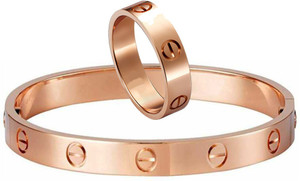 MYKI Stainless Steel Gold-plated Rose Gold Jewellery Set Price in India ...
