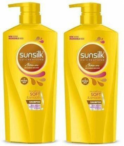 SUNSILK NOURISHING SOFT & SMOOTH YELLOW SHAMPOO PACK OF 2 - (650ML ...