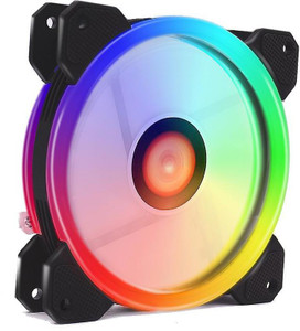 US1984 120 Auto RGB Fans 120mm RGB Case Fans, Dual Light Loop RGB LED ...
