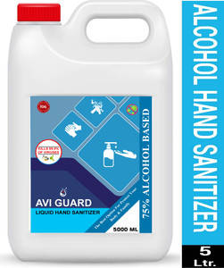 AVI GUARD Aloe Vera Liquid 75% Alcohol Based Kills 99.99% Germs And Flu ...