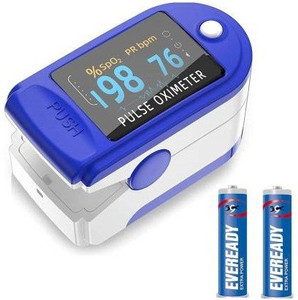OxyMet FingerTip Oxy meter Finger Oxygen Saturation Heart Rate Monitor ...