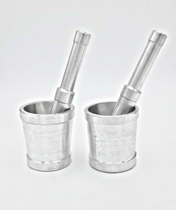 SHLINCO Pure Aluminium Mortar and Pestle Set Kitchen Khalbatta Okhli ...