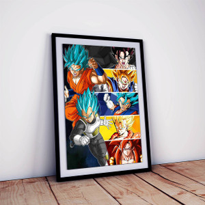 Dragonballz Goku Poster With Frame For Room and Home Decor Fine Art ...