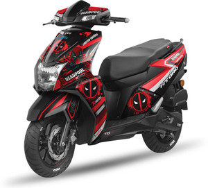 WRAP AND RIDE TVS Ntorq 125 Slashed Design Full Body Wrap Decal Sticker ...