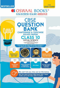 Oswaal Cbse Question Bank Class 10 Social Science Book Chapter-Wise ...