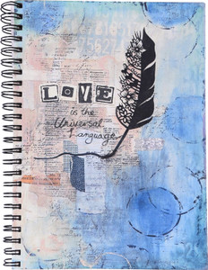 Tarun Crafts Spiro Eco Friendly Unruled Handmade Cotton Paper Love Is ...