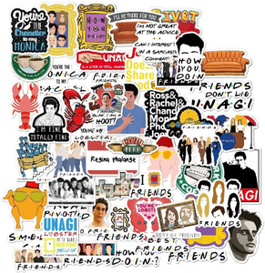 YellowCult 50 No-Duplicate Friends VSCO Stickers Pack Fashion Labels ...
