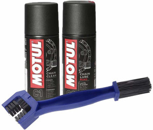 MOTUL Combo Chain Cleaner C1 (150 ml) & Chain Lube Road C2 (150 ml ...