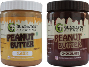 Gladiator Fitness Classic & Chocolate Crunchy Combo Peanut Butter ...