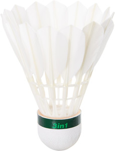 PERFLY by Decathlon HYBRID FEATHER SHUTTLECOCK FSC 500 SPEED Feather ...