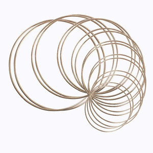 DILNAZ ART Pieces Metal Rings Hoops,Metal Hoops Macrame Create Ring for ...