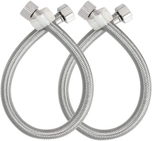 SAAVI Stainless Steel Connection Pipe (24 inches) - 2 SET PIECE Hose ...