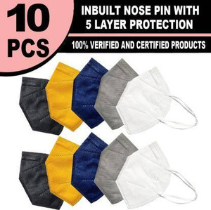 ricky collections N95 masks color multi pack of (10) Price in India ...