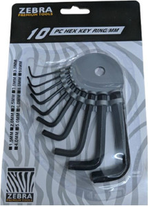 Zebra Premium Tools Z-A01 Allen Wrench Set of 10 Wrenches | Hex Key Set ...