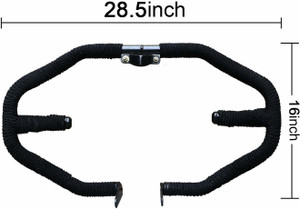 Bullkartzone Heavy Duty Metal Leg Crash Guard Front Bike with Wrapped ...