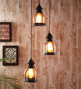 GAUVIK GAU-CLUSTER HANGING BELZAAAR GLASS THALI Cluster Pendant Light ...
