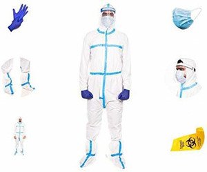 ME GUARD SITRA Certified Bio-Hazard PPE Safety Kit, 80 GSM PP+PE Non ...