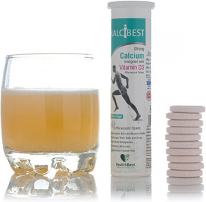 HealthBest KalciBest Calcium with Vitamin D3 Effervescent Tablets Price ...