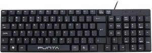 Punta P-KB301 Wired USB Standard Desktop Keyboard Compatible with ...