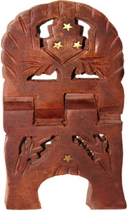 kanha traders Pooja Book Stand/Rehal/Wooden holy Book Stand Wooden Book ...